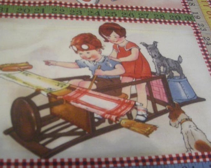 VINTAGE STYLE 1930s CHILDREN PLAYING Wee Play MODA Fabric - Etsy