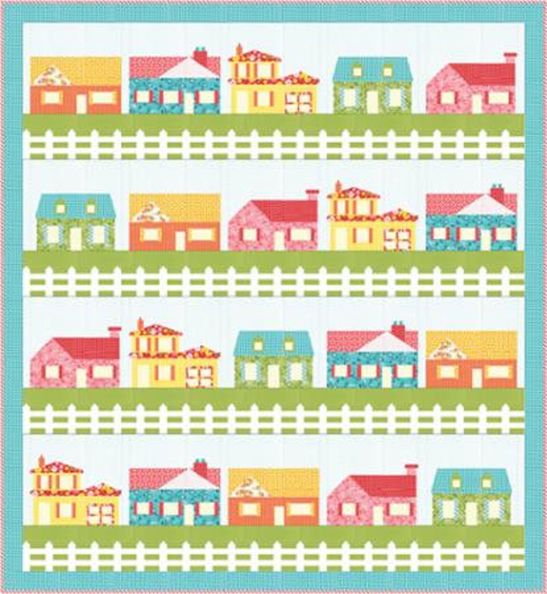 PATTERN NEIGHBORLY HOUSE Block Quilt Pattern We Combine Shipping - Etsy
