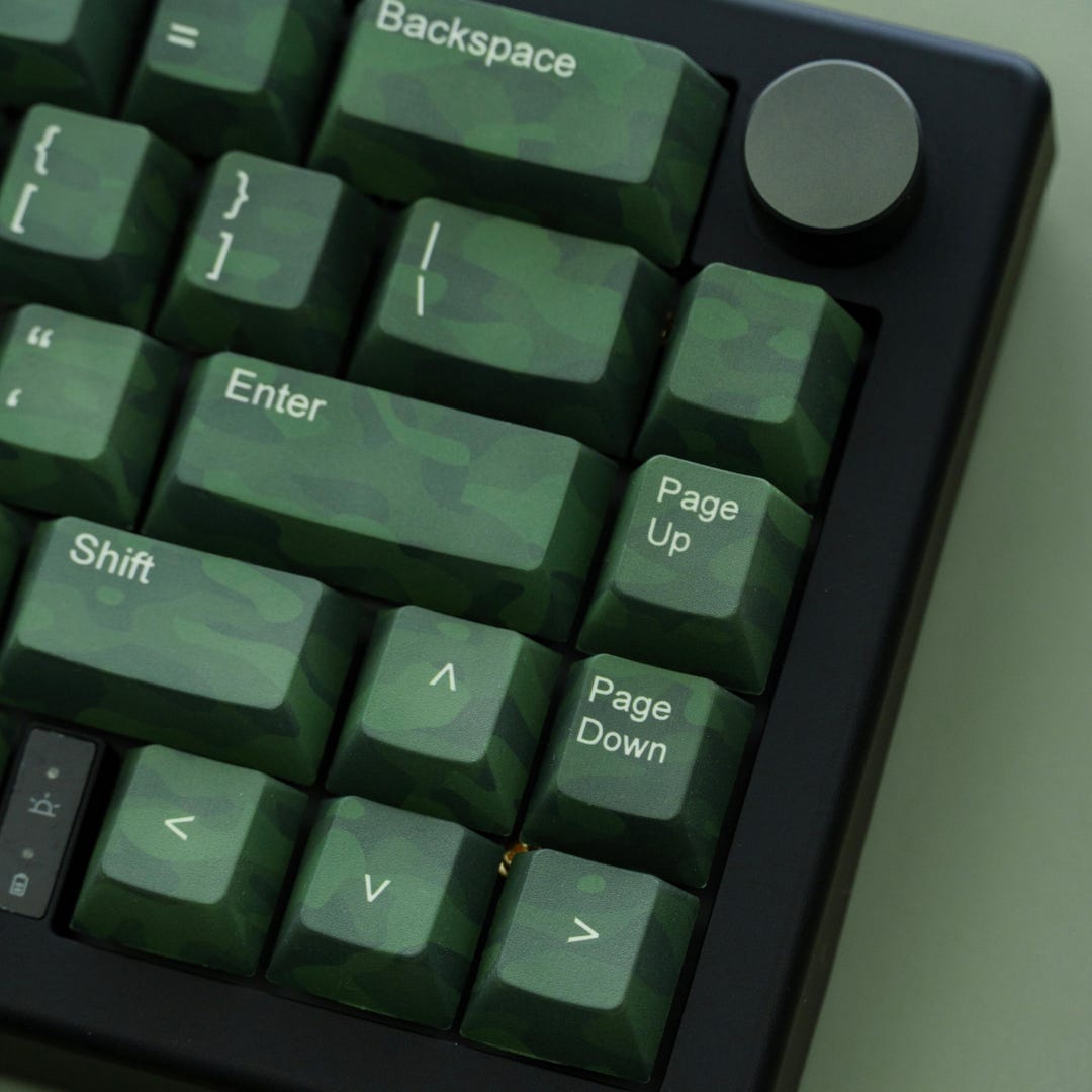 Green Camo Keycaps | 109 Cherry Profile Keys for Mechanical Keyboards ...