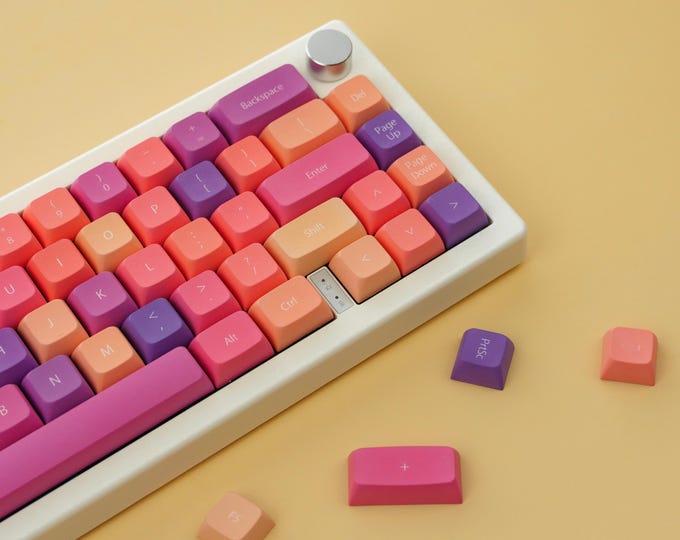 Sunset Keycaps | 109 XDA Profile Keys for Mechanical Keyboards | Pc ...