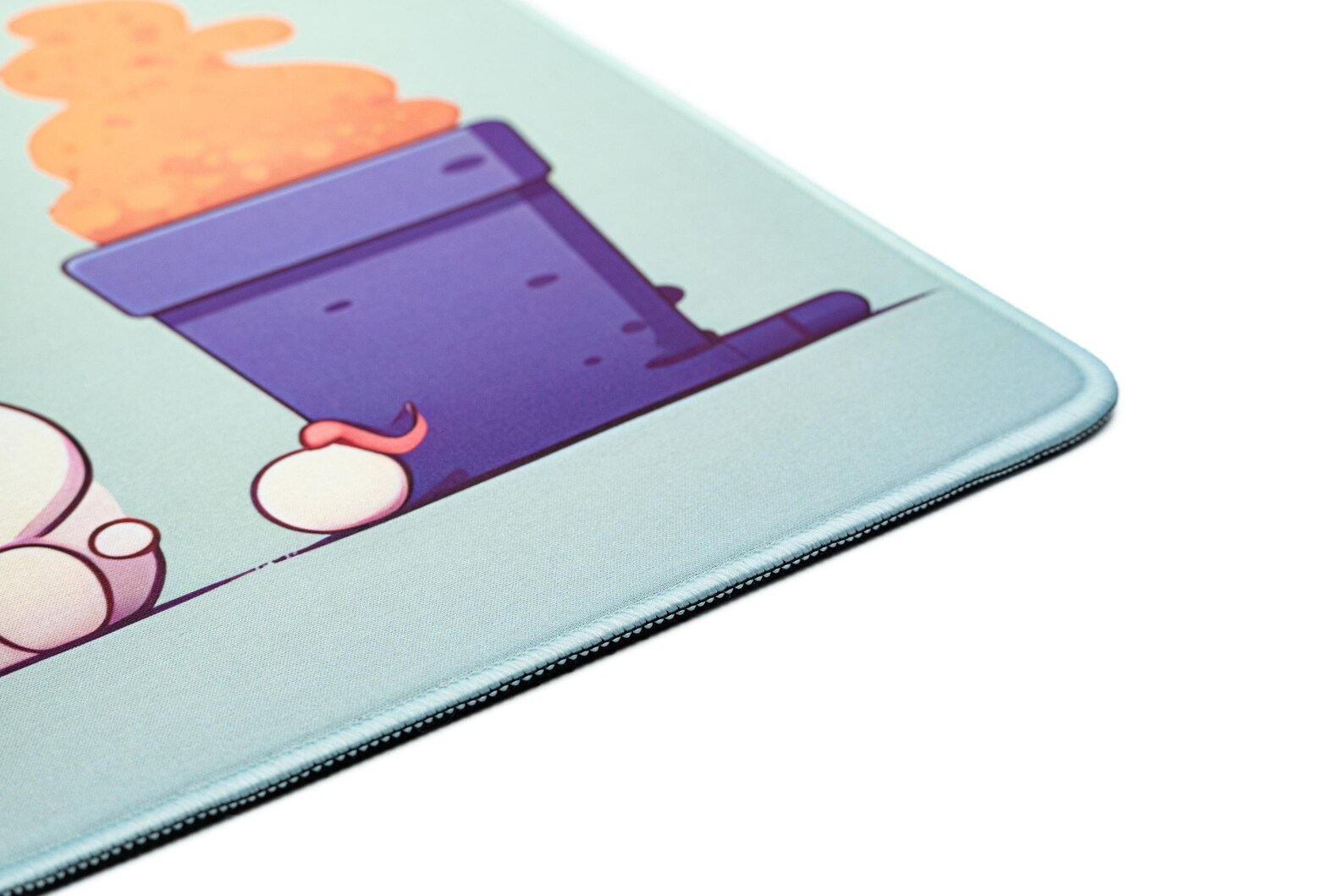 Cute Cacti Deskmat Large Aesthetic Green and Pink Kawaii Mousepad for ...