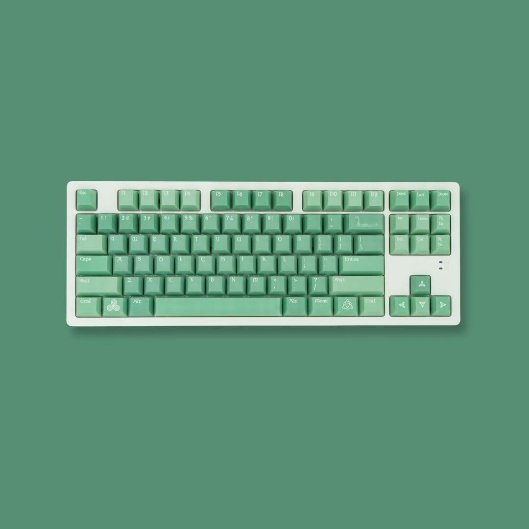 Green Keycaps | 109 Cherry Profile Keys for Mechanical Keyboards | Pc ...