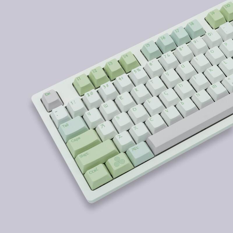 Purple White Keycaps - Etsy