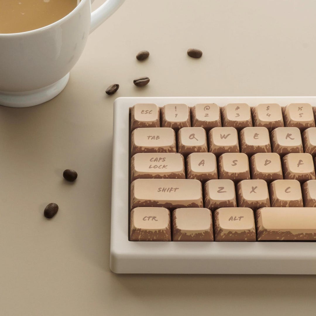 LATTE KEYCAPS | 109 XDA Profile Aesthetic Keys for Mechanical Keyboards ...
