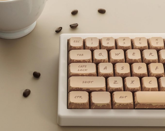 LATTE KEYCAPS | 109 XDA Profile Aesthetic Keys for Mechanical Keyboards ...
