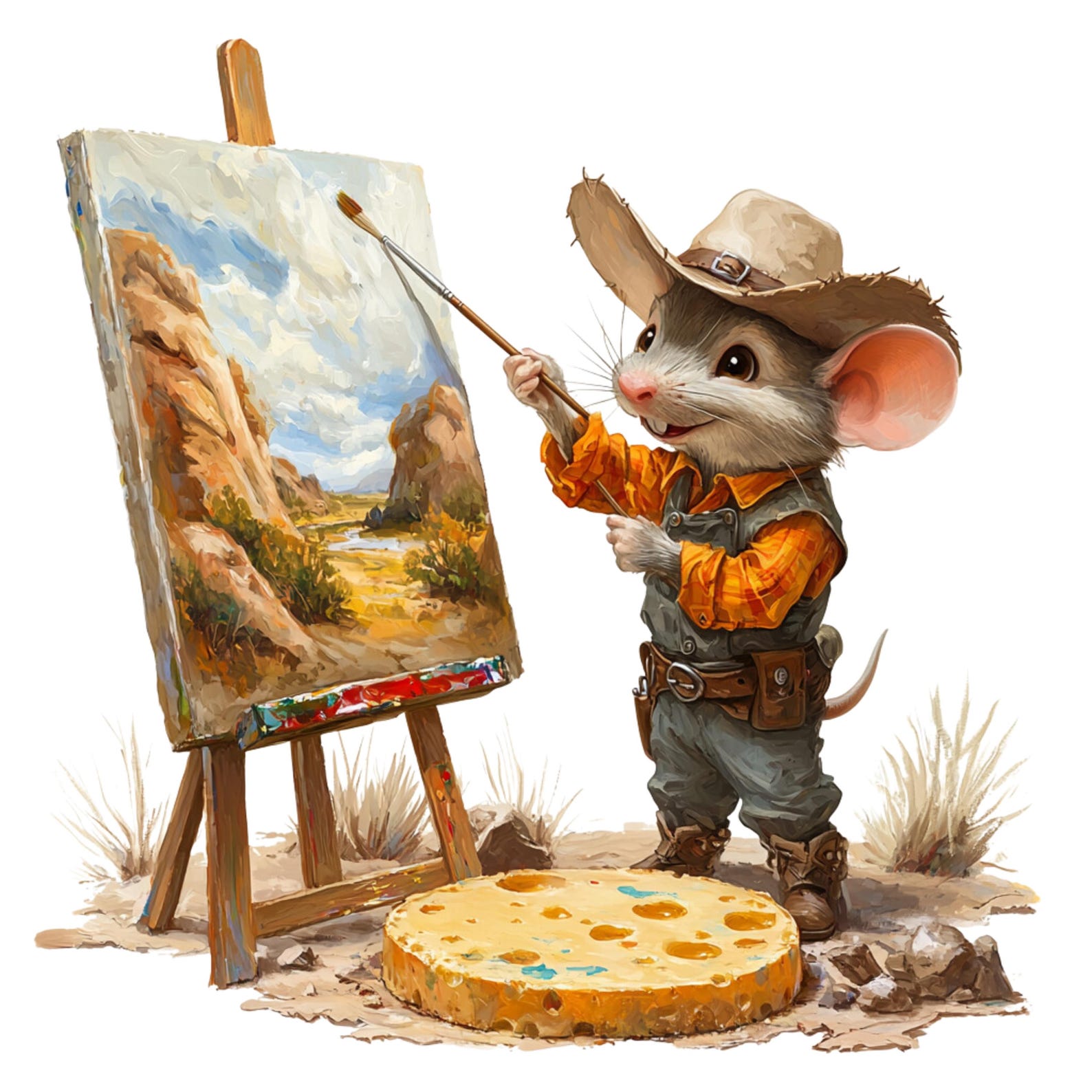 Cute Cowboy Mouse Clipart Bundle, Western Cartoon Digital Download ...