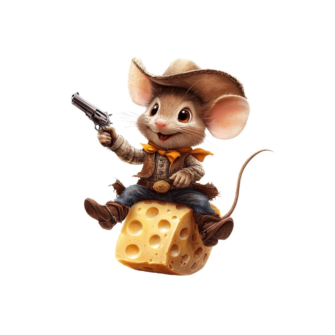 Cute Cowboy Mouse Clipart Bundle, Western Cartoon Digital Download ...