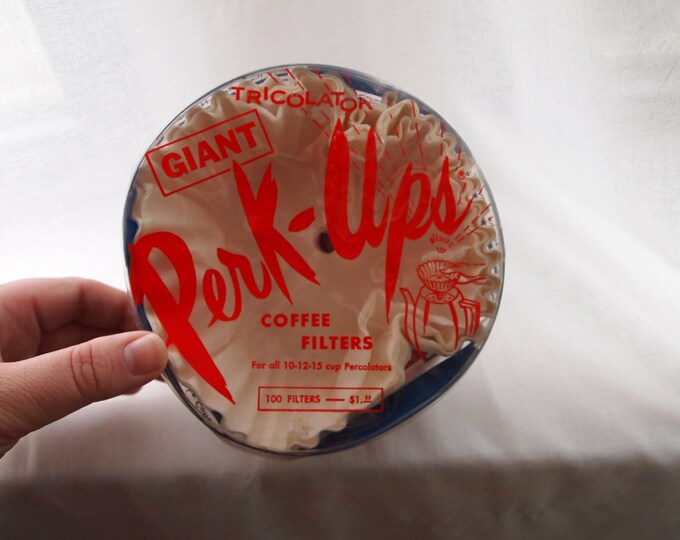Vintage perk Ups Percolator Coffee Filters in Original Packaging. Great ...