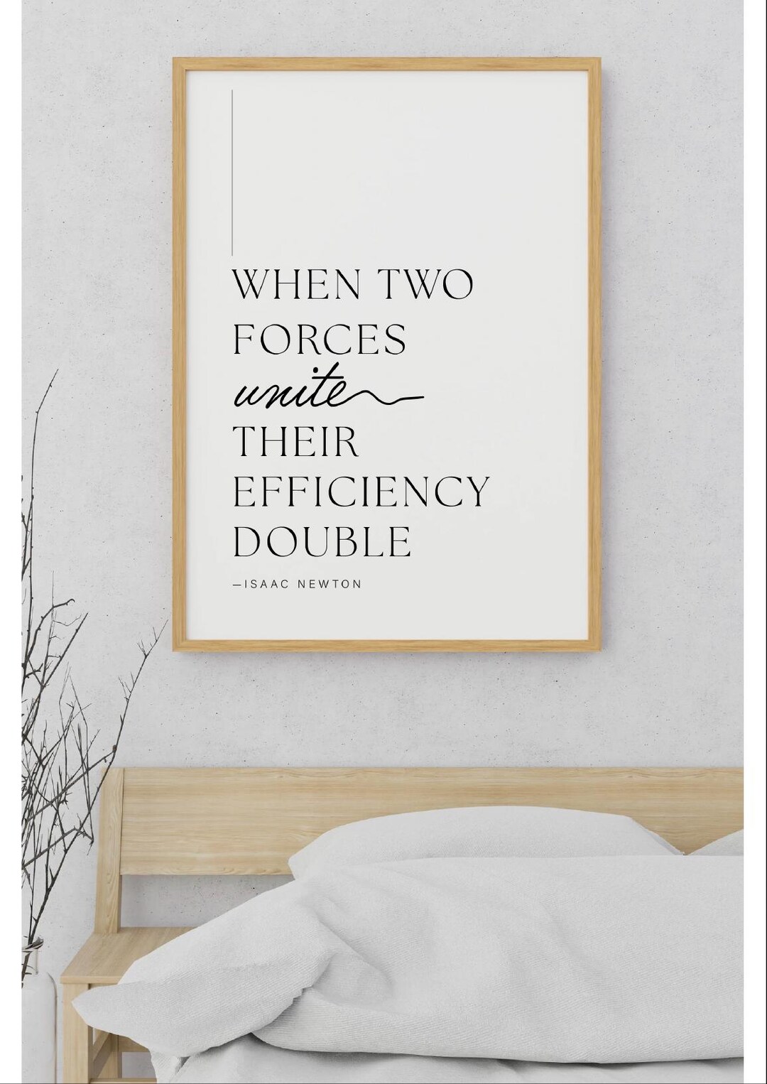 Isaac Newton When Two Forces Unite the Efficiency Doubles - Etsy