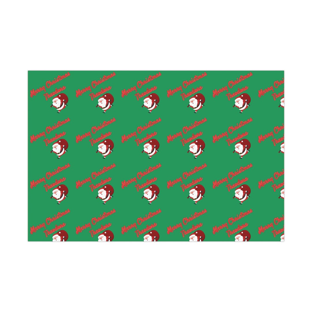 Merry Christmas Theodore Gift Wrap Papers - Etsy