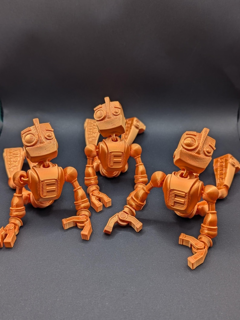3D Printed Articulated Robots! Big & Small Robots - Etsy