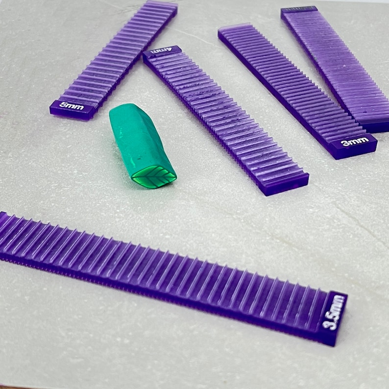 Polymer Clay Cane Slicing Tool - Polymer Clay Tools - Strip Measuring ...