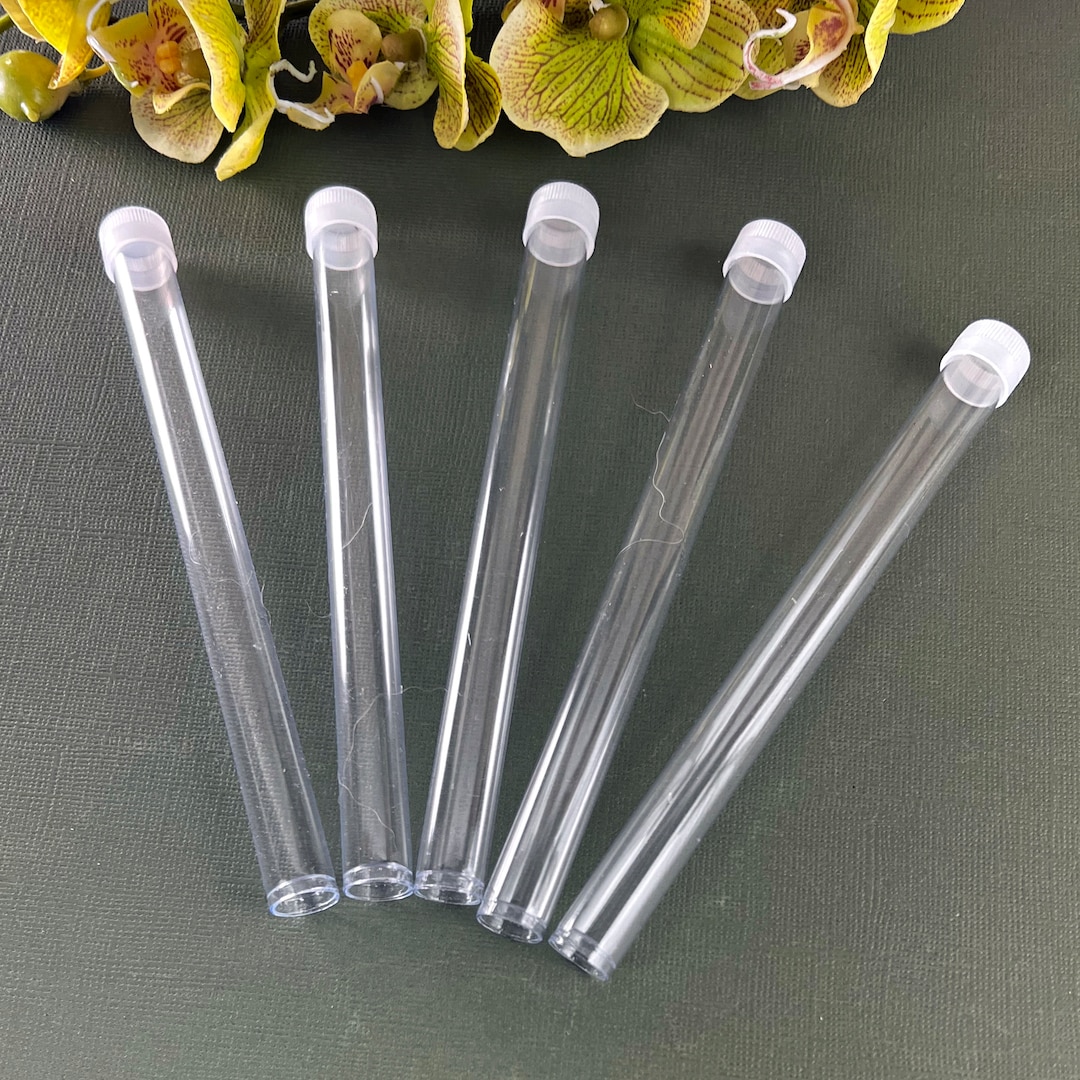 Plastic Round Storage Tubes With Caps - Seed Bead Storage - Craft ...