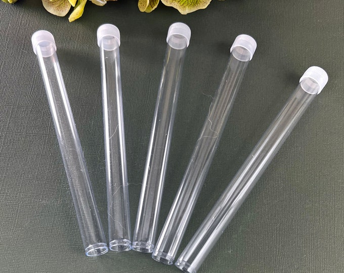 Pack of 25 Round Clear Plastic Storage Tubes 2" - Etsy