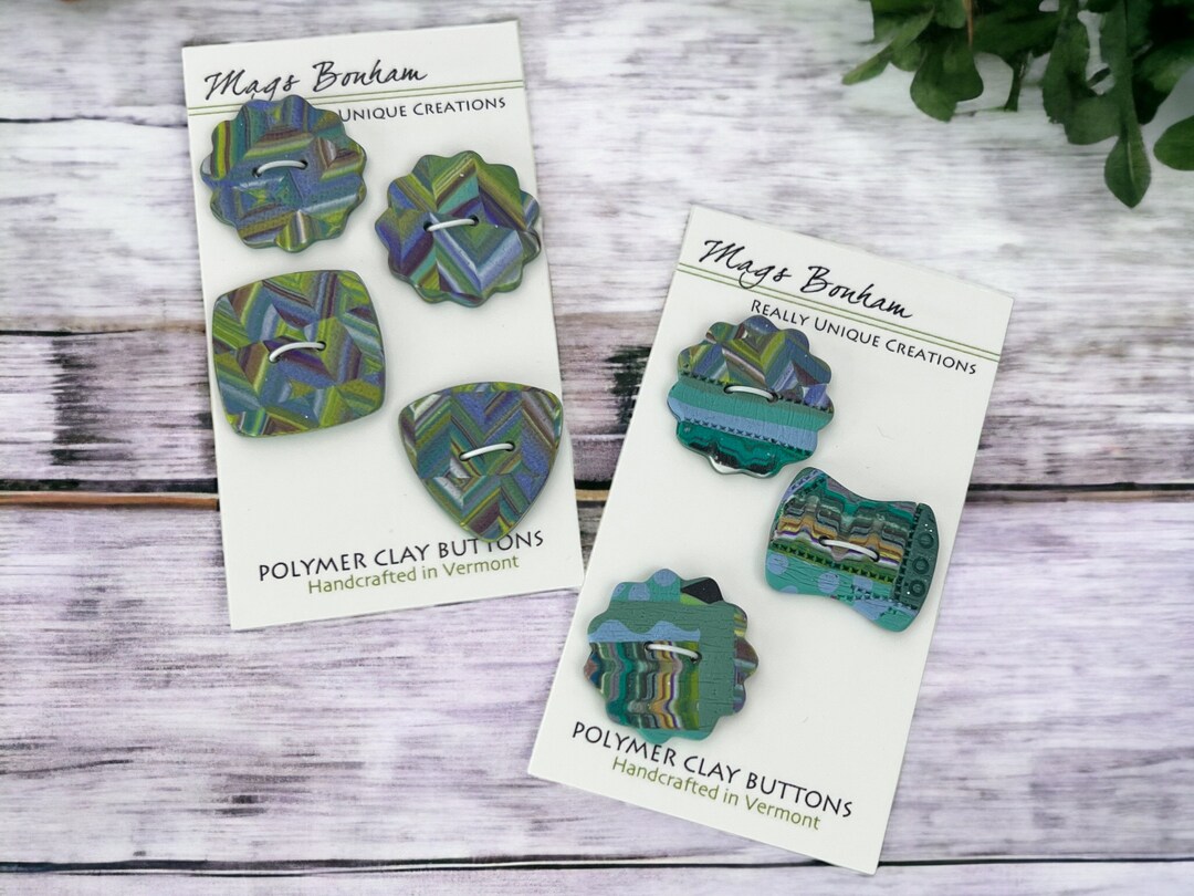 Unique Handmade Buttons Sewing Buttons Craft Project Buttons Knitting ...