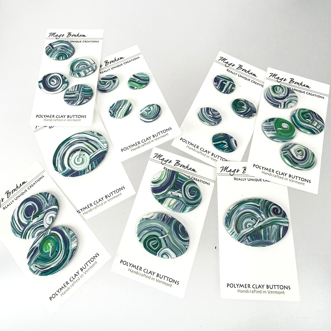 Unique Handmade Buttons - Sewing Buttons - Craft Project Buttons ...
