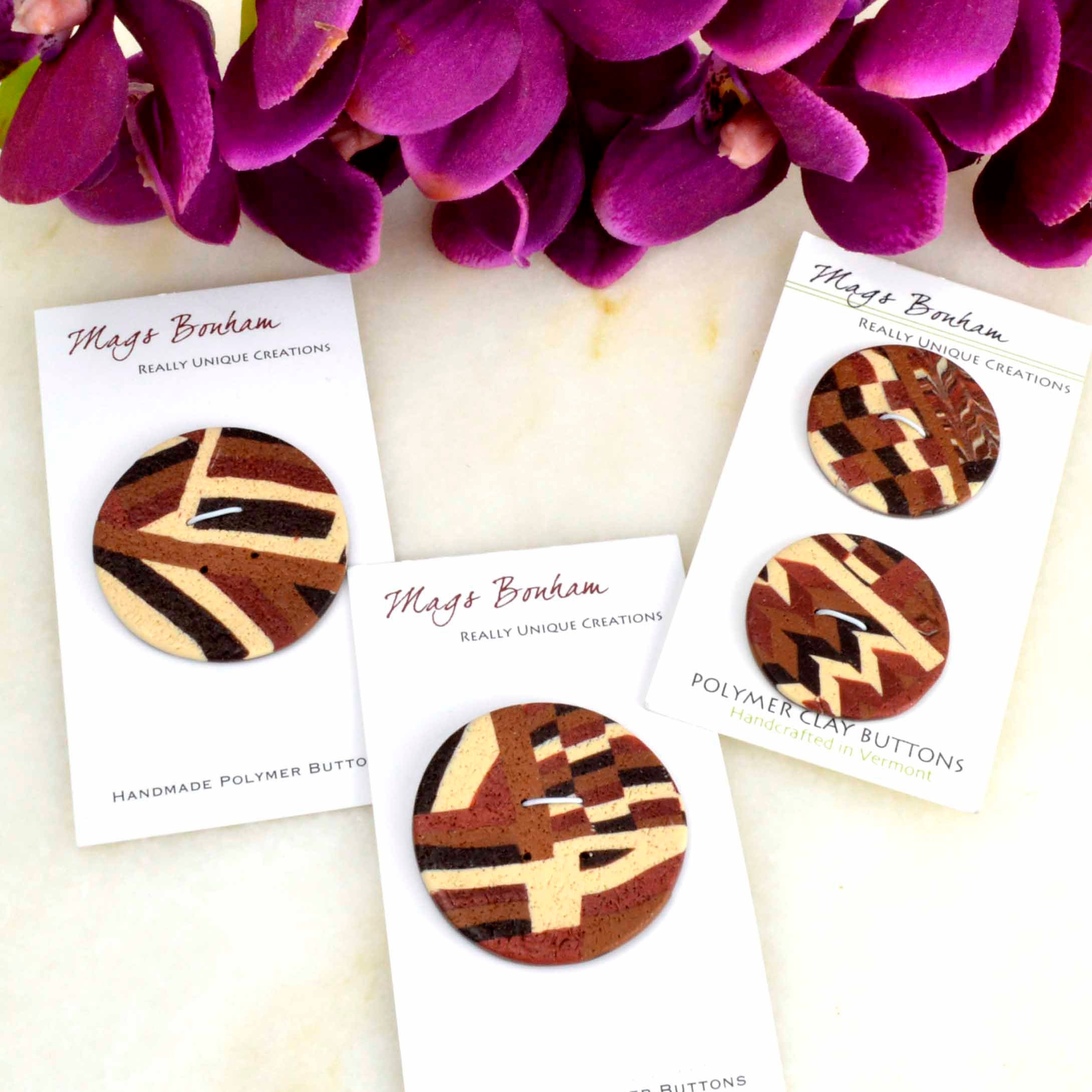 Unique Handmade Buttons - Sewing Buttons - Craft Project Buttons ...