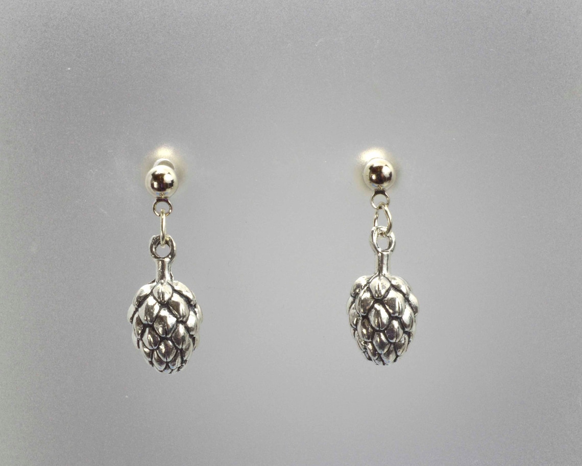 Metal Hop Earrings Beer Diva Jewelry Hops Jewelry Beer - Etsy