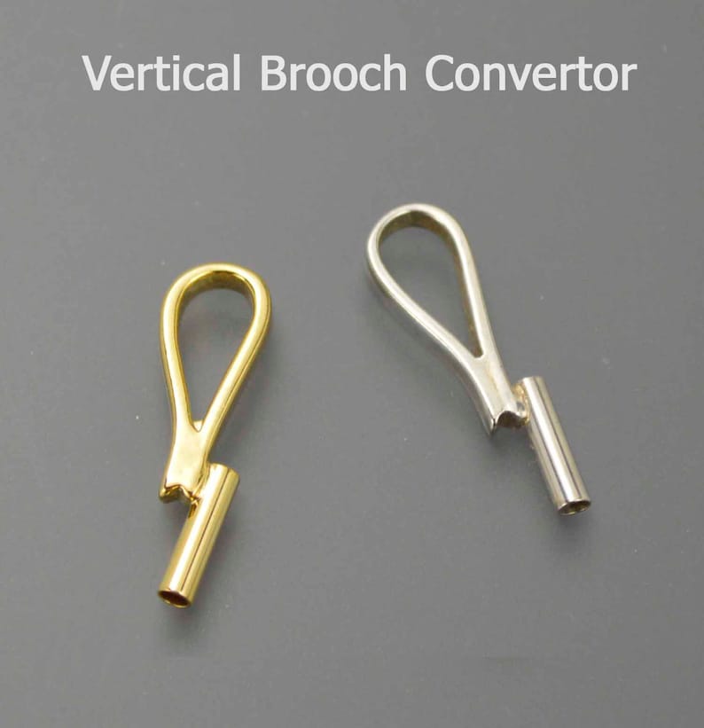 Pin Converter - Pin to Pendant Adapter - Brooch Converter - Jewelry ...