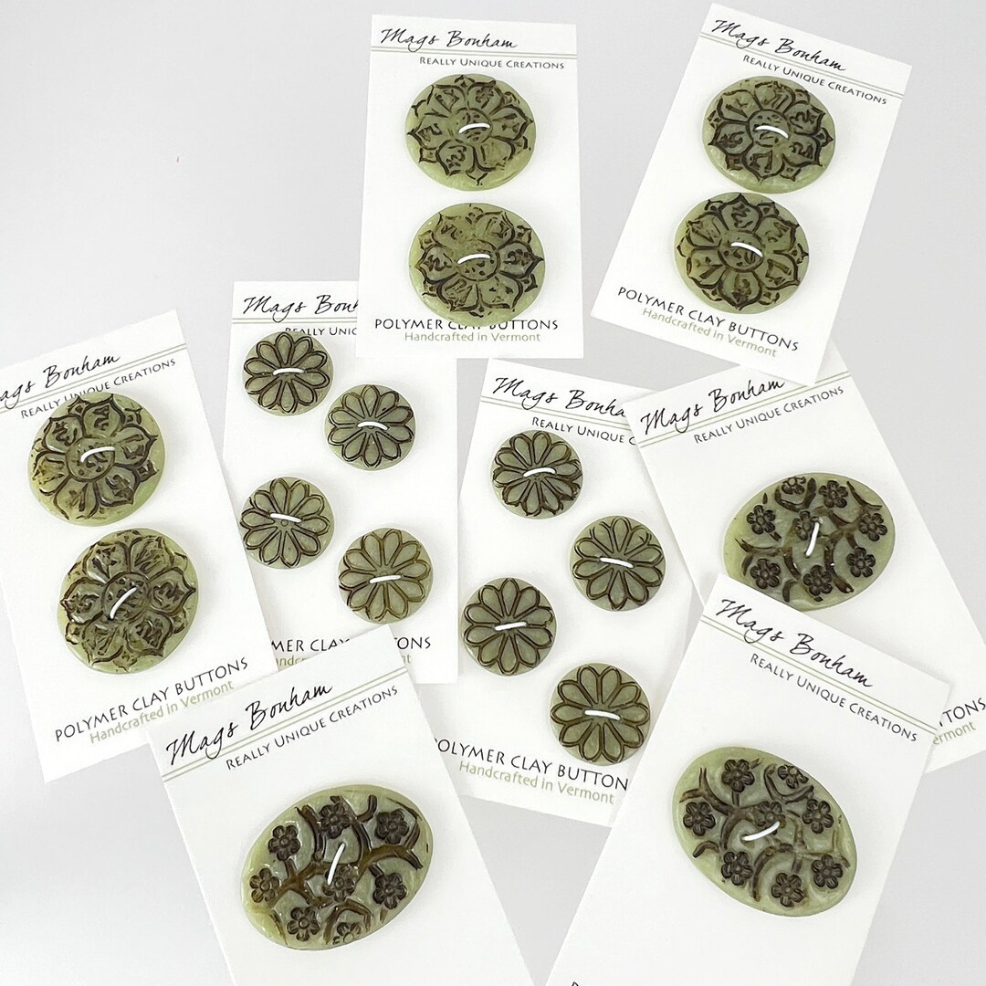 Unique Handmade Buttons - Sewing Buttons - Craft Project Buttons ...