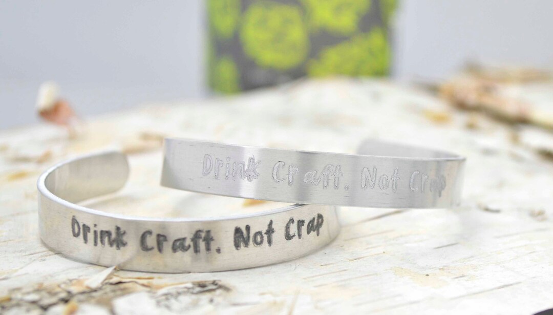Dad Gift -drink Craft Beer 2 Metal Bracelets - Beer Diva Beer Jewelry ...
