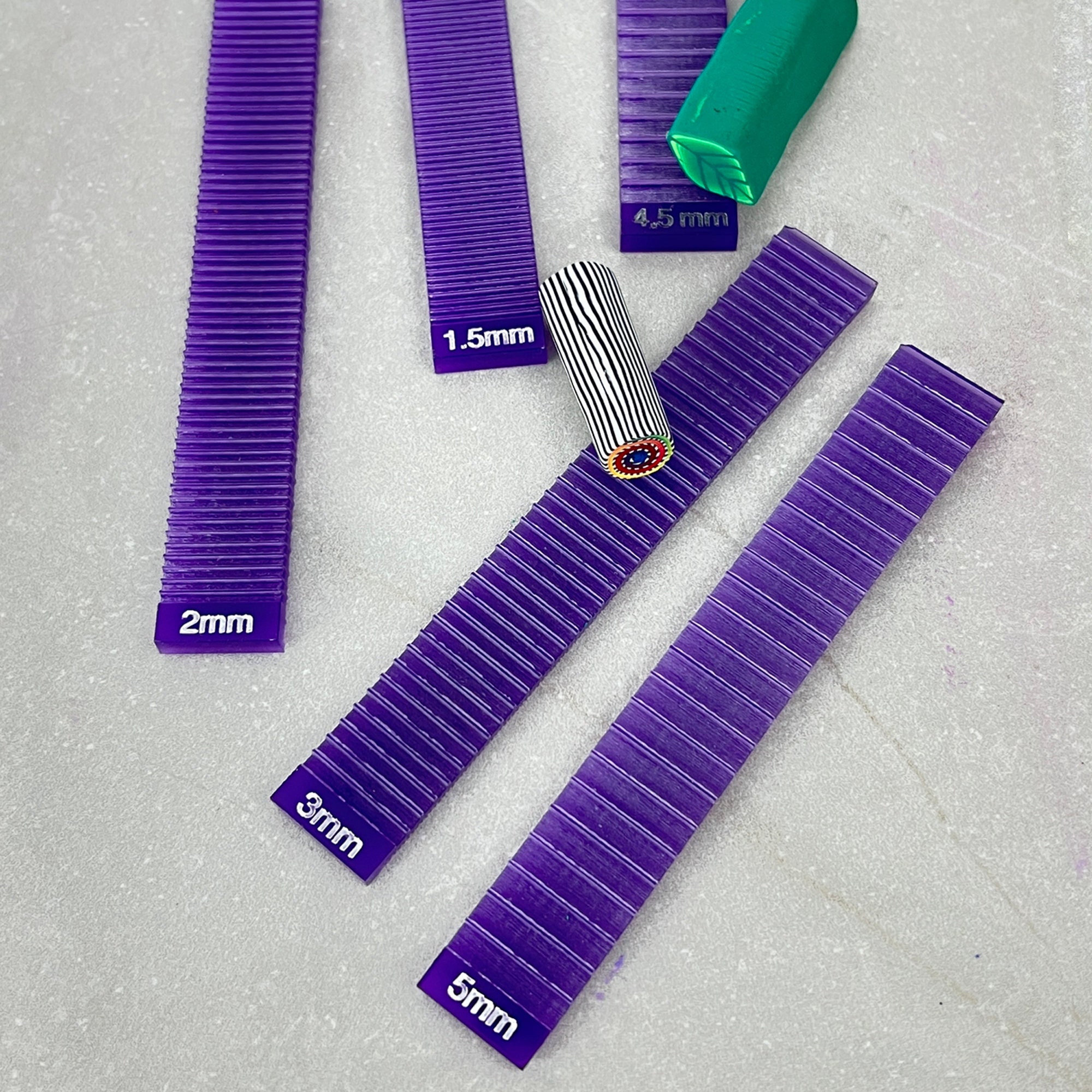 Polymer Clay Cane Slicing Tool - Polymer Clay Tools - Strip Measuring ...