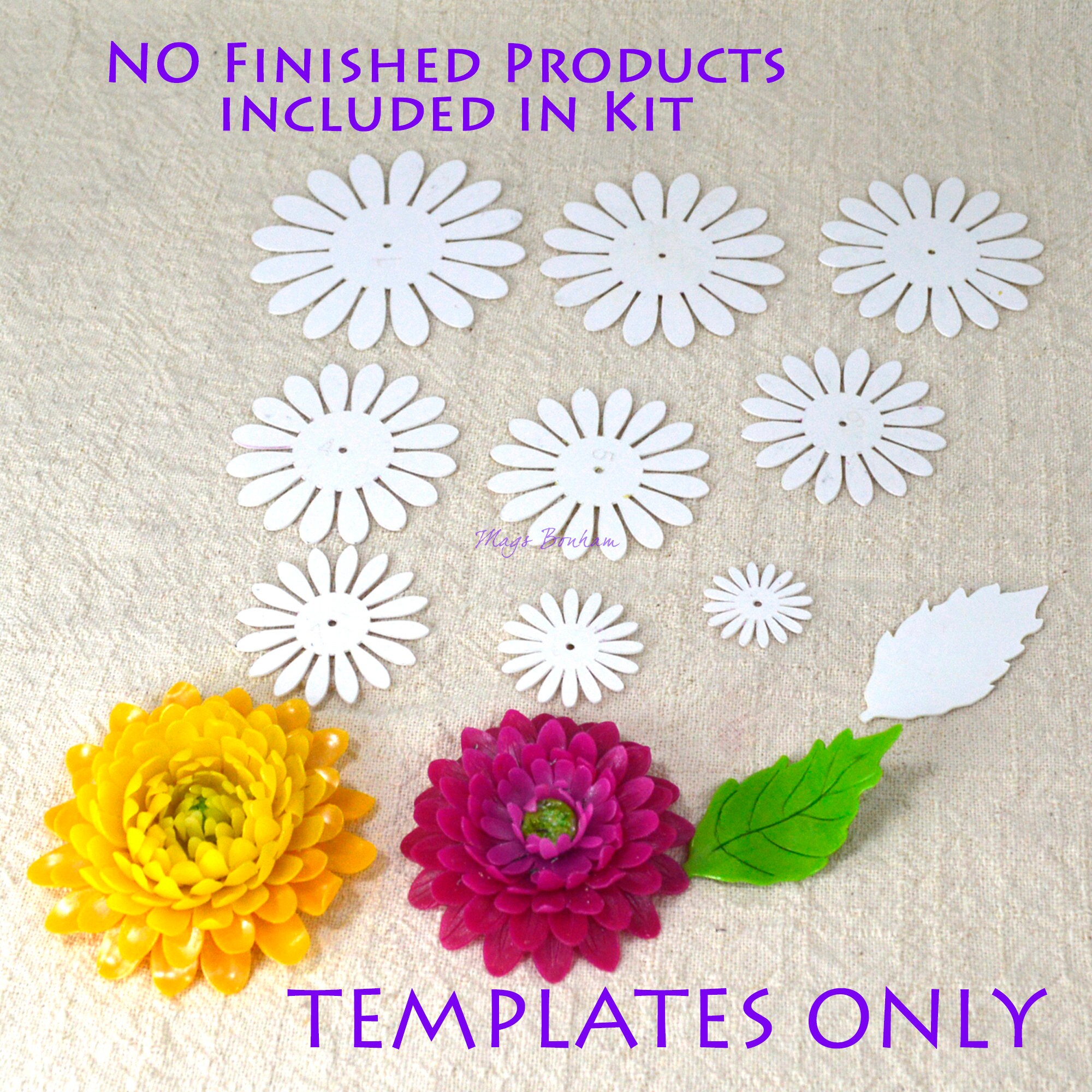Dahlia Box Craftcast Class Kit - Polymer Clay Templates - Flower ...