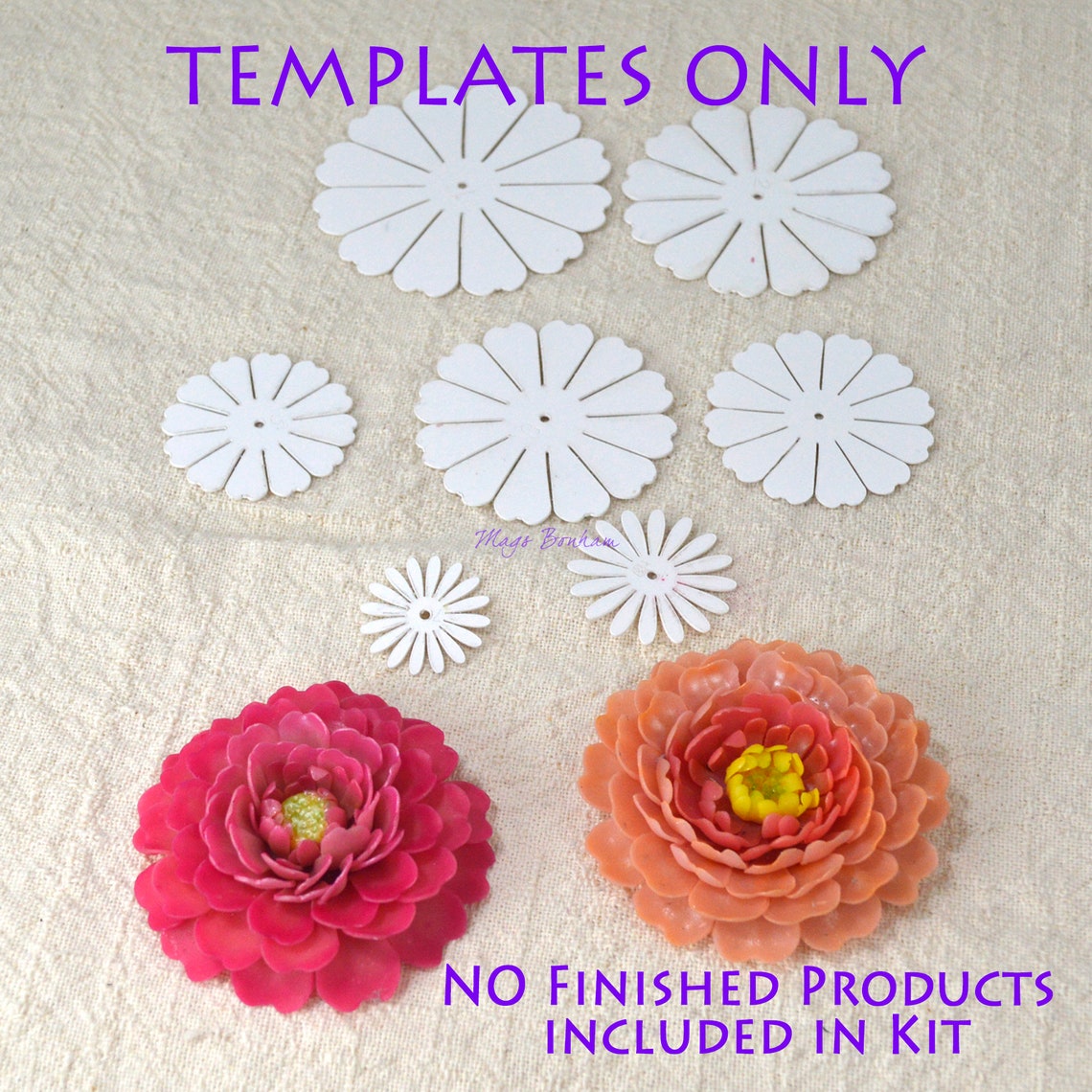 Dahlia Box Craftcast Class Kit - Polymer Clay Templates - Flower ...