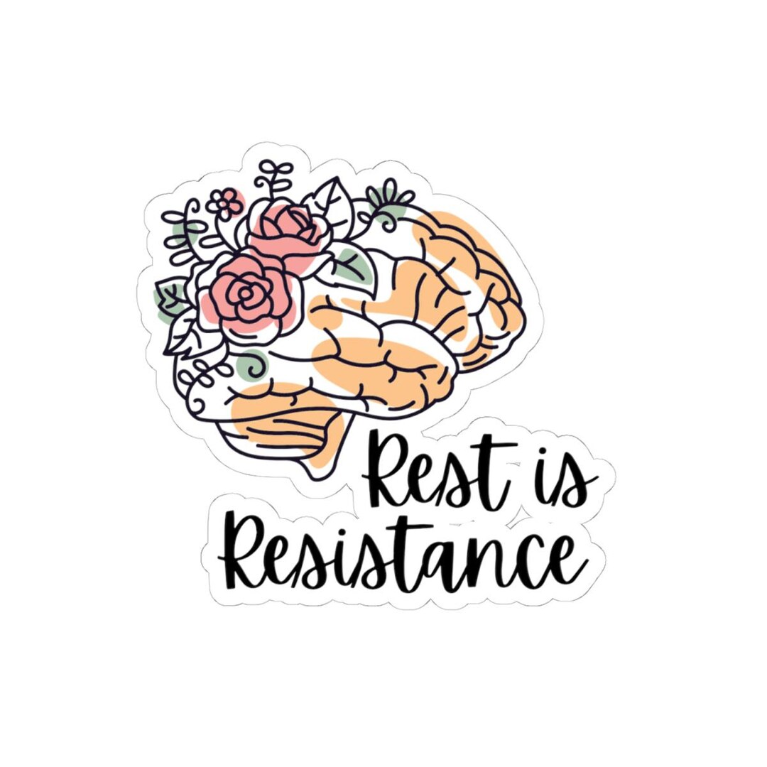Multiple Sclerosis Awareness Vinyl Sticker, Brain & Flowers, MS Support ...