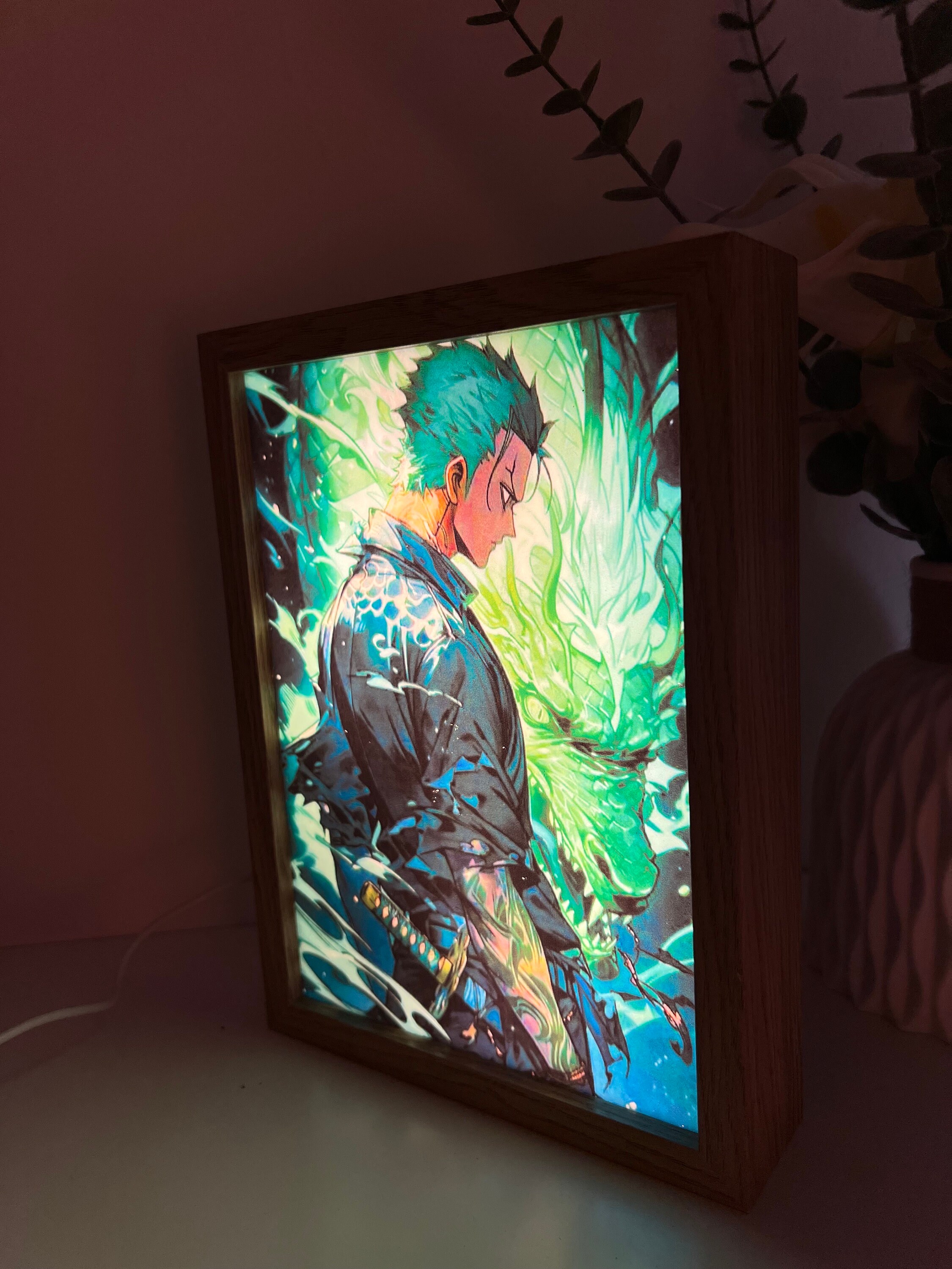 One Piece LED Frame, Light-up Painting, Wall Art Light, Wooden Frame ...