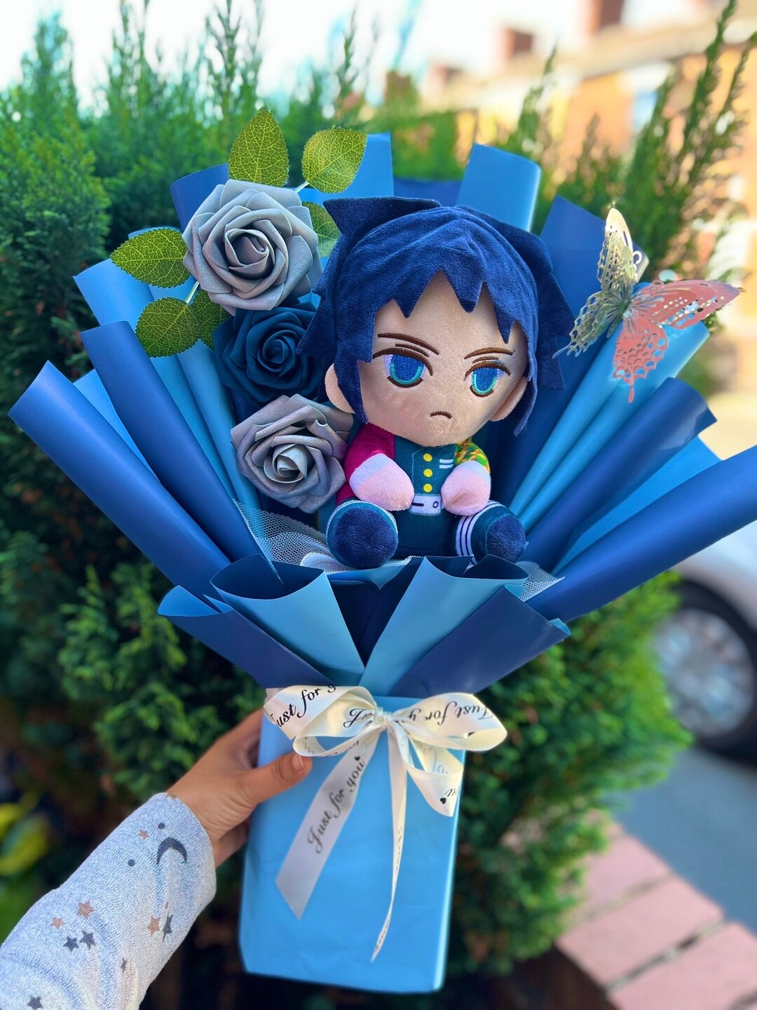 Demon Slayer Bouquet, Anime Present, Flowe Bouquet, Anime Chocolate ...