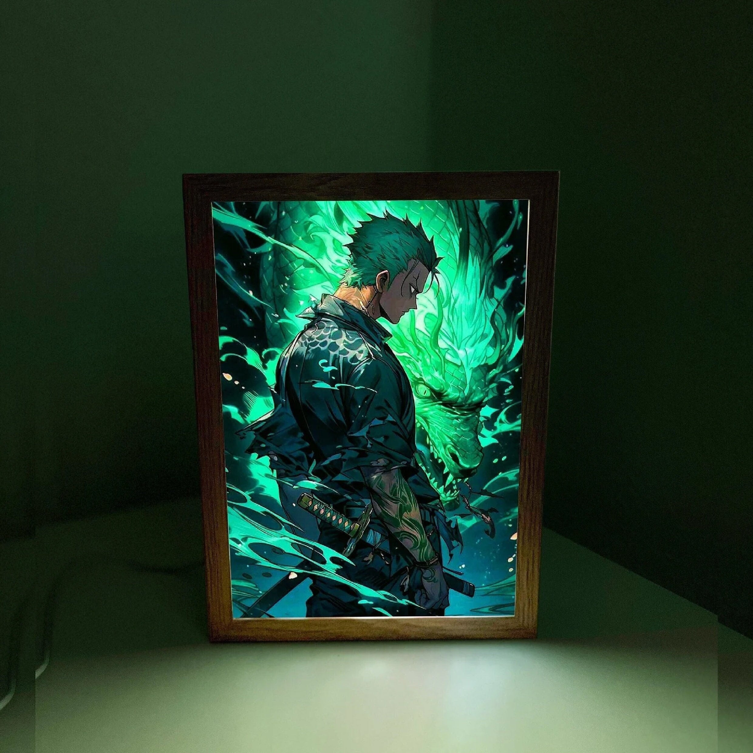 One Piece LED Frame, Light-up Painting, Wall Art Light, Wooden Frame ...