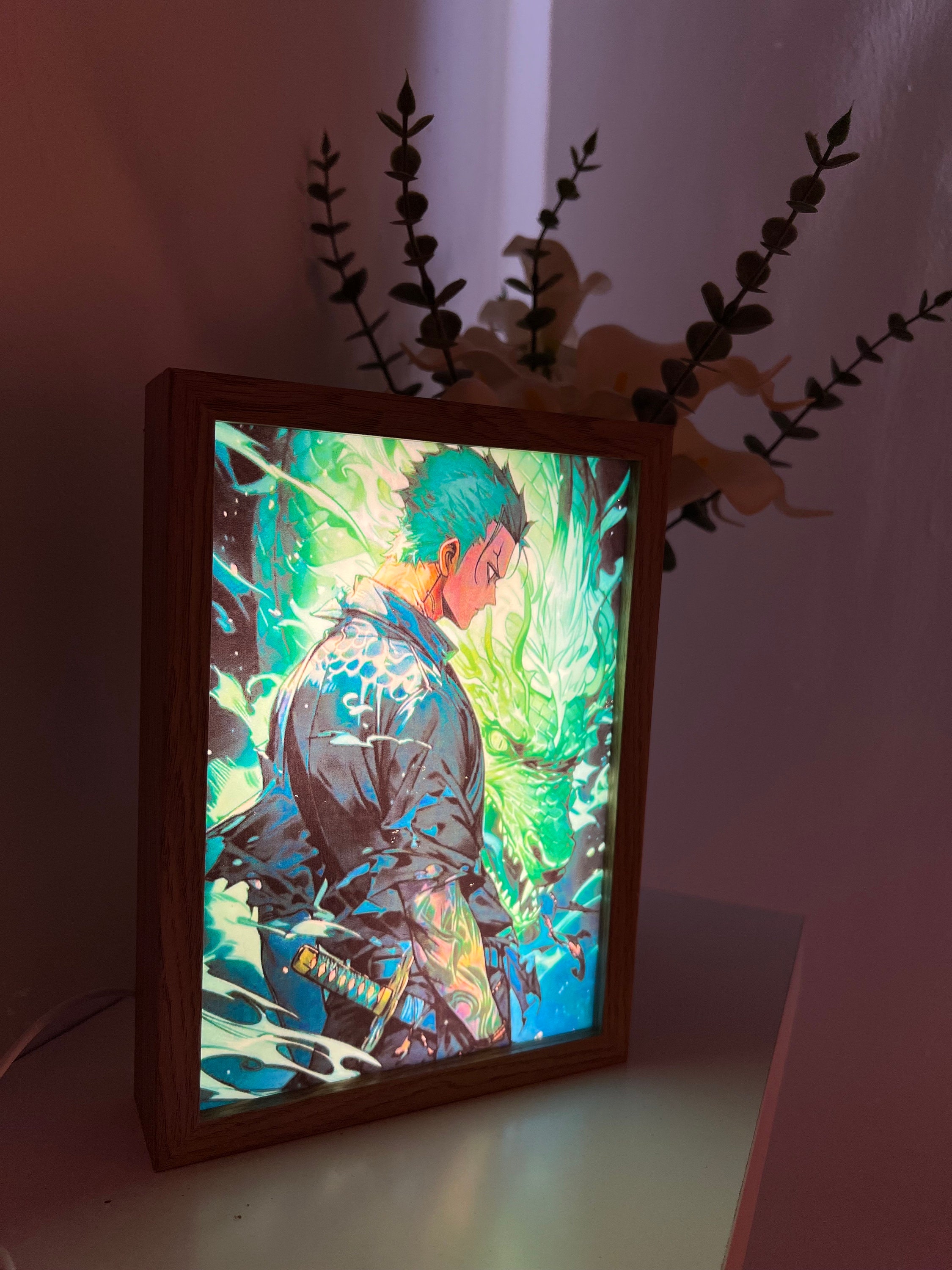 One Piece LED Frame, Light-up Painting, Wall Art Light, Wooden Frame ...