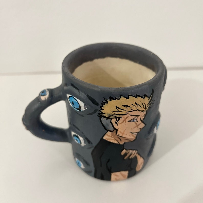 Jujutsu Kaisen Gojo Hand-made Mug, Anime Present, Ceramic, Jujutsu ...
