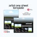 Artist One Sheet Template - Etsy