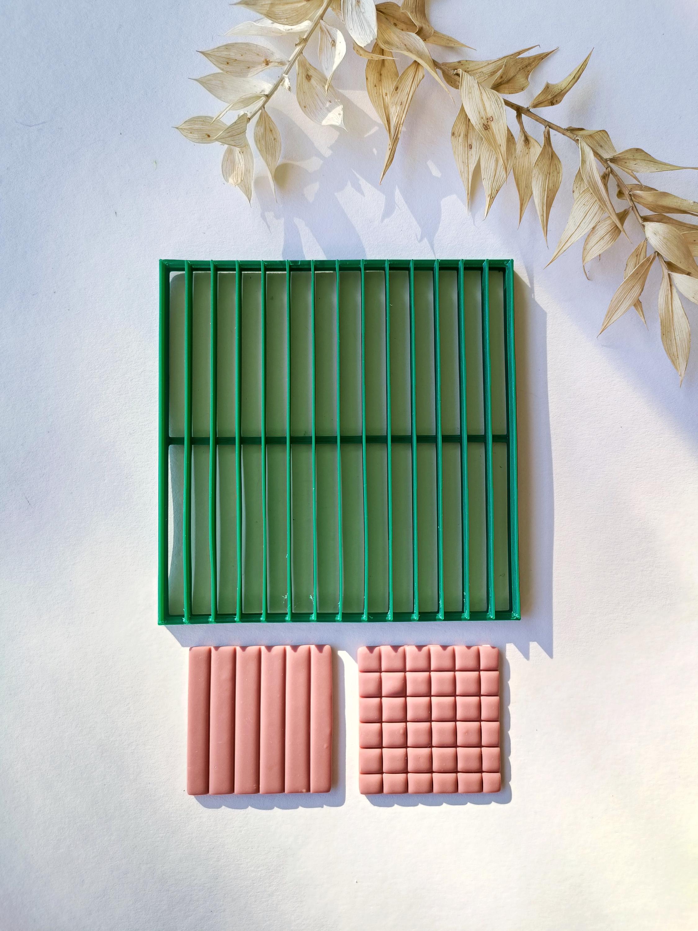Line Texture Embossing Stamp Cutter / Polymer Clay Cutter / 3D Printed ...