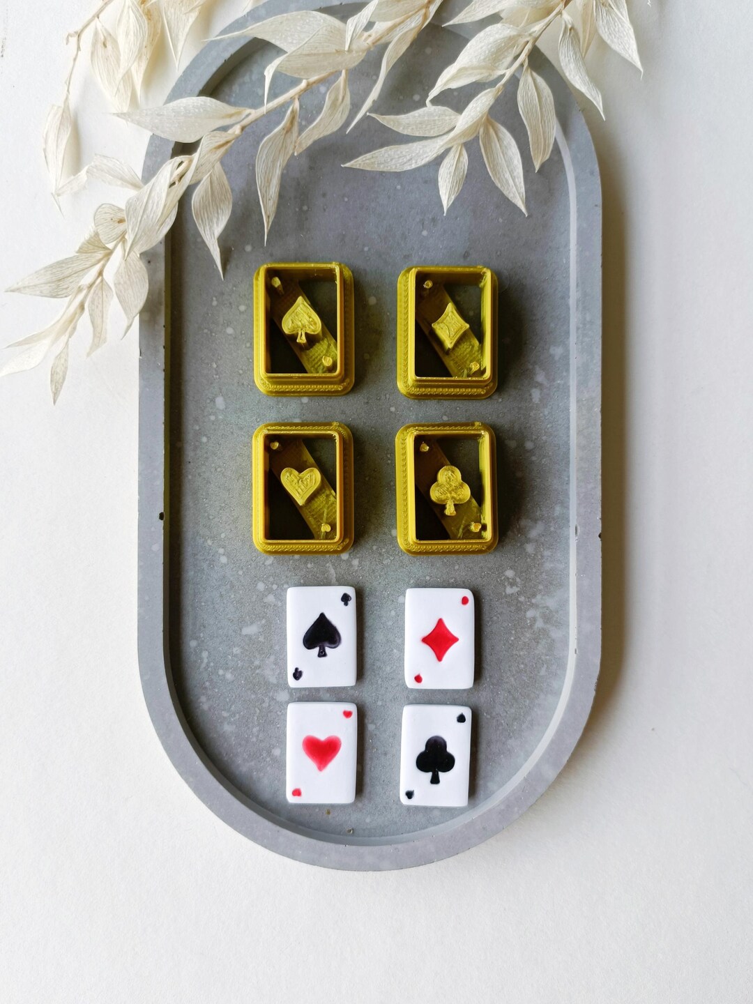 Playing Cards Cutter Set/ Polymer Clay Cutter /4 Pcs Set/ Casino Royal ...