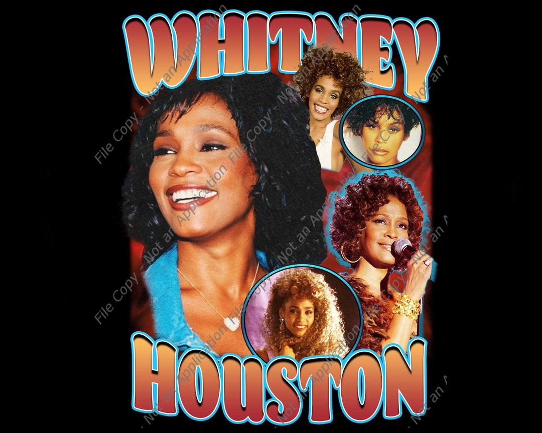 Whitney Houston Png , Ready to Print, Printable Design, Artist, 90s ...