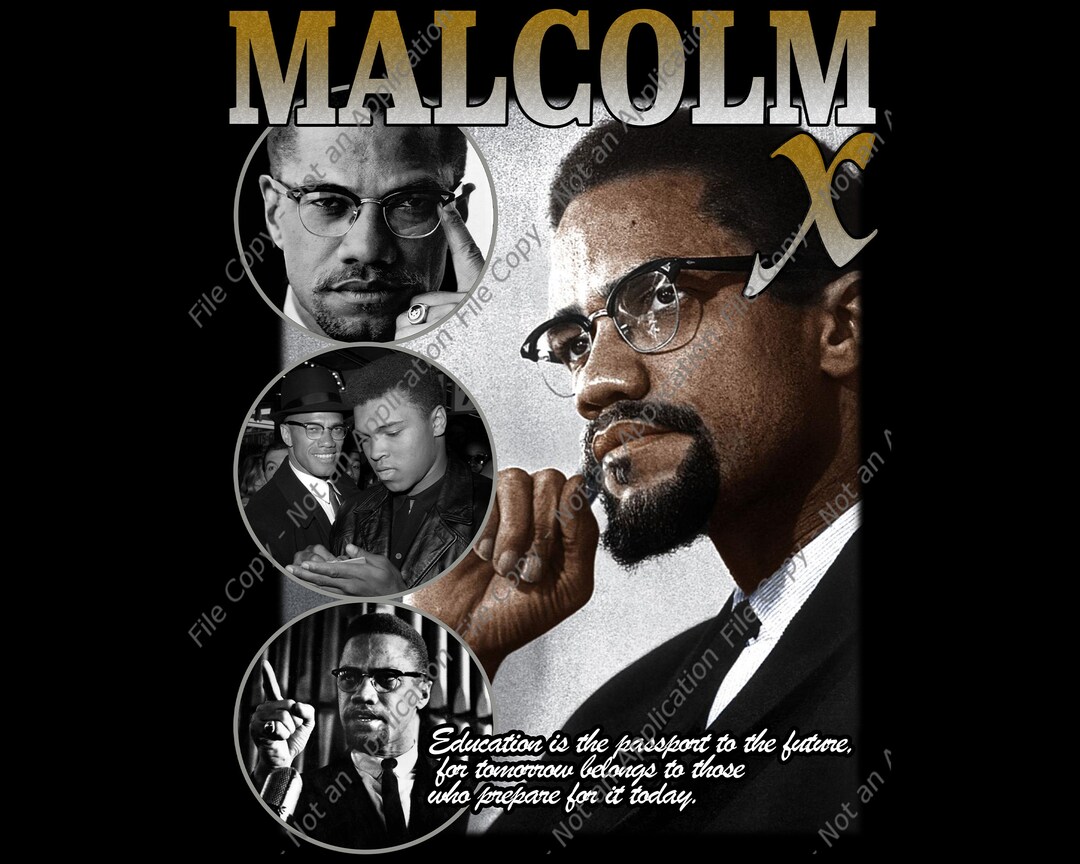 Malcolm X PNG Instant Download and Ready to Print 300 Dpi - Etsy