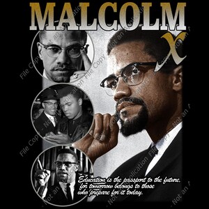 Malcolm X PNG Instant Download and Ready to Print 300 Dpi - Etsy