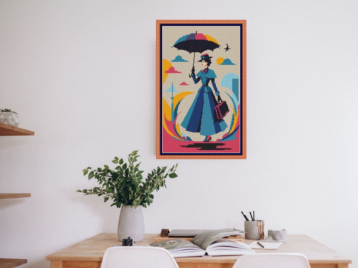 Mary Poppins Cross Stitch Pdf Pattern England Pattern Cross Stitch ...