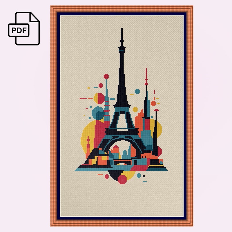 Paris Cross Stitch - Etsy