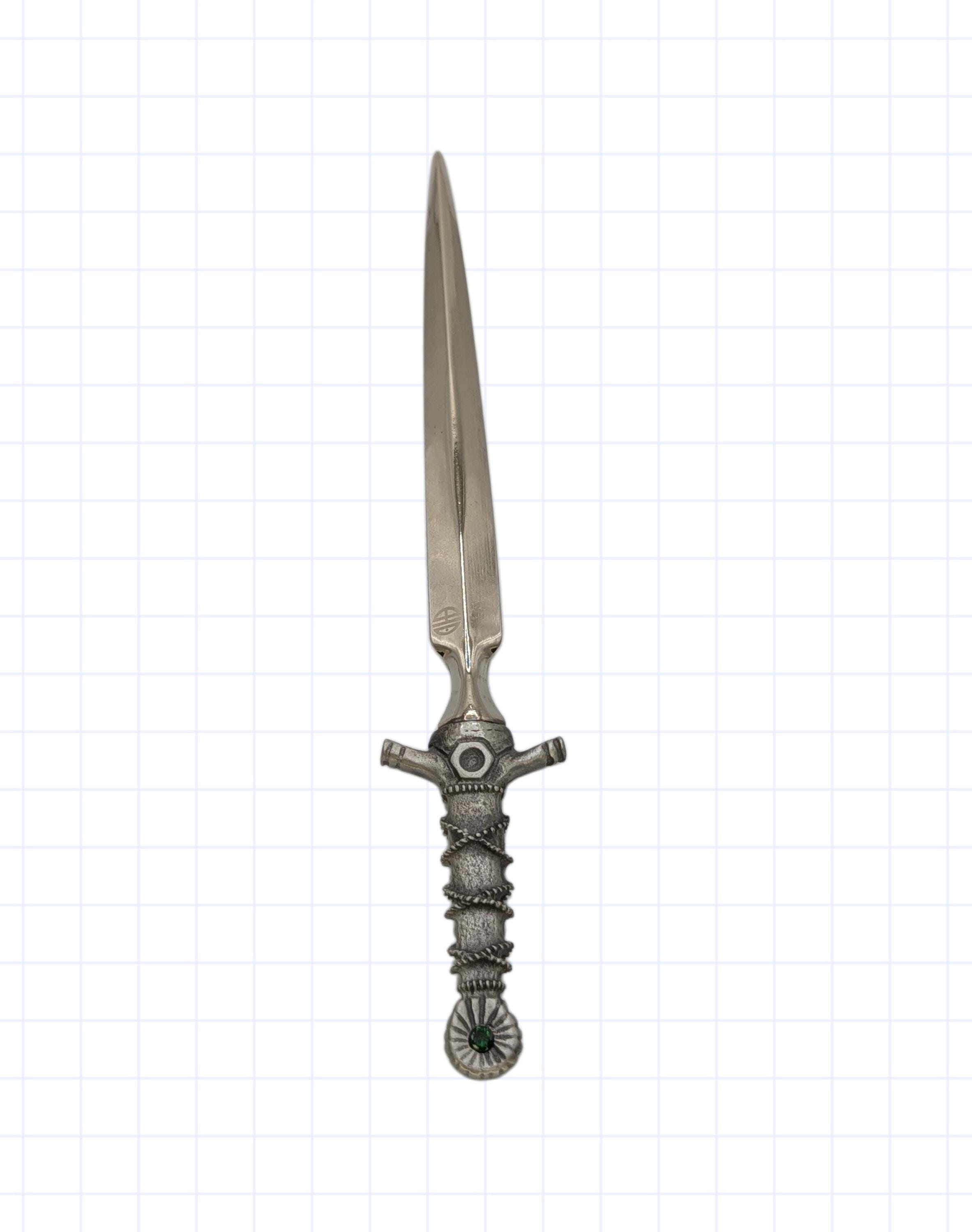 Excalibur Miniature Sword Pewter and Brass Letter Opener Functional Art ...