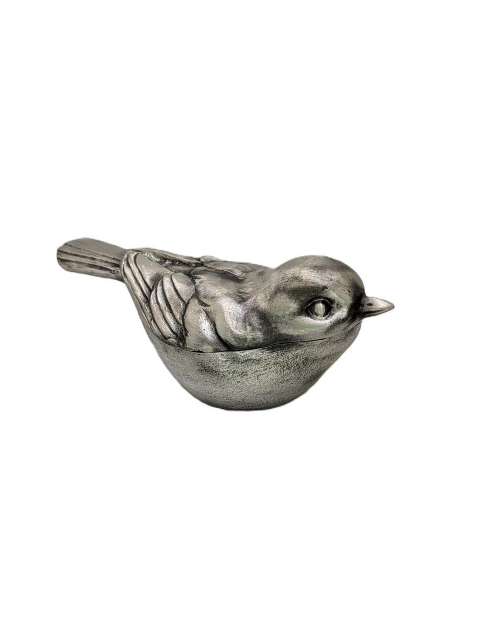 Sparrow Multifunctional Pewter Box Decor Inspired by Nature Collectible ...