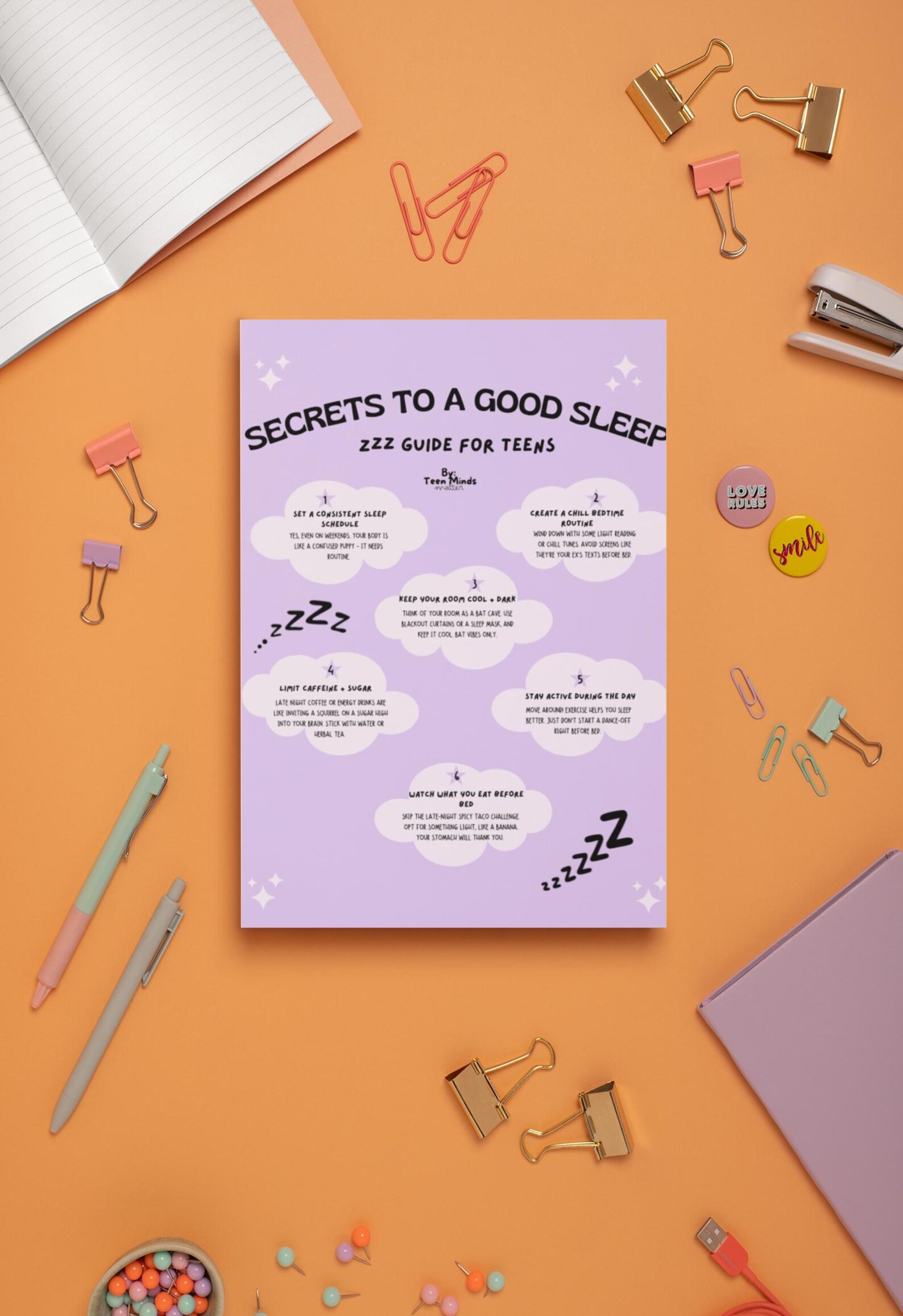 Teen Sleep Hygiene, Therapy Worksheets Sleep Tips for Teens, Adolescent ...