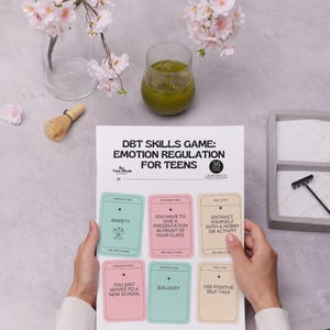 DBT Skills Game Emotional Regulation for Teens Therapy Game Teen Group ...