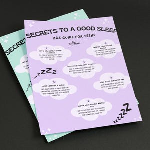 Teen Sleep Hygiene, Therapy Worksheets Sleep Tips for Teens, Adolescent ...