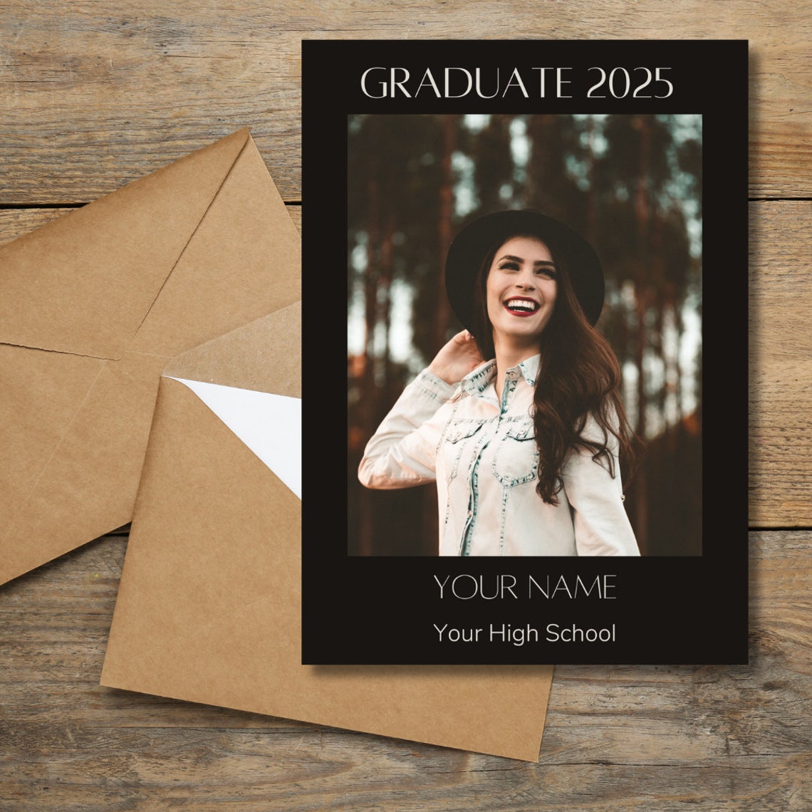 Minimalist Graduation Announcement - Etsy