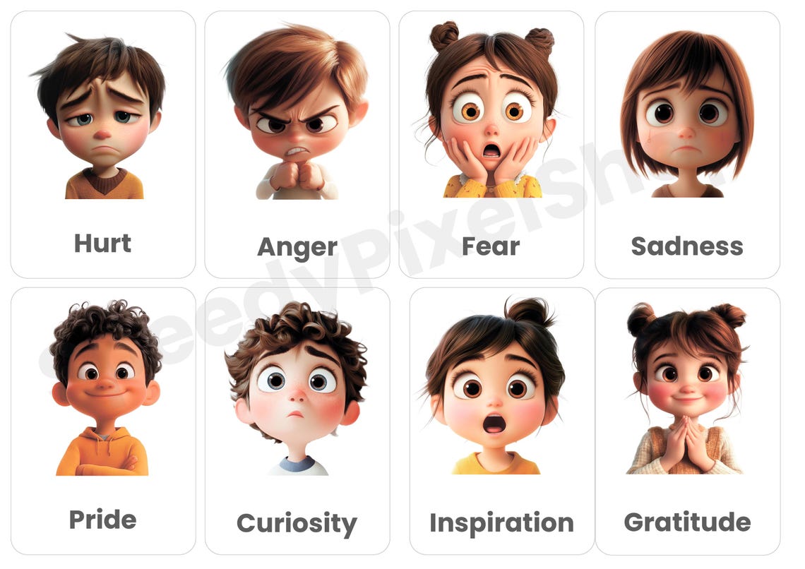Emotions Poster for Kids. Feeling Chart for Classroom. Toddler ...