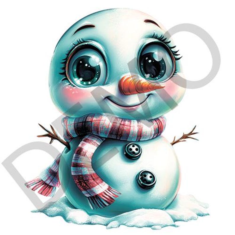 New Year 2025, Set of 10 Adorable Snowman Figures PNG , New Year Vibes ...